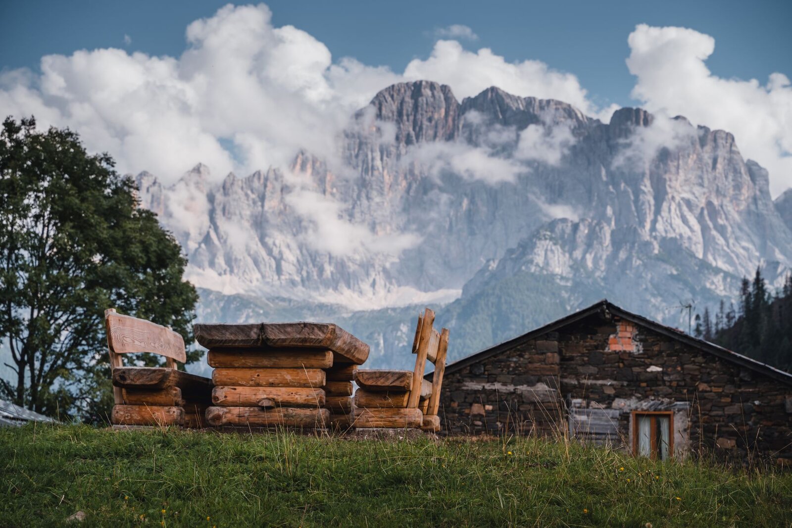 Arabba and the Marmolada, in summer and winter