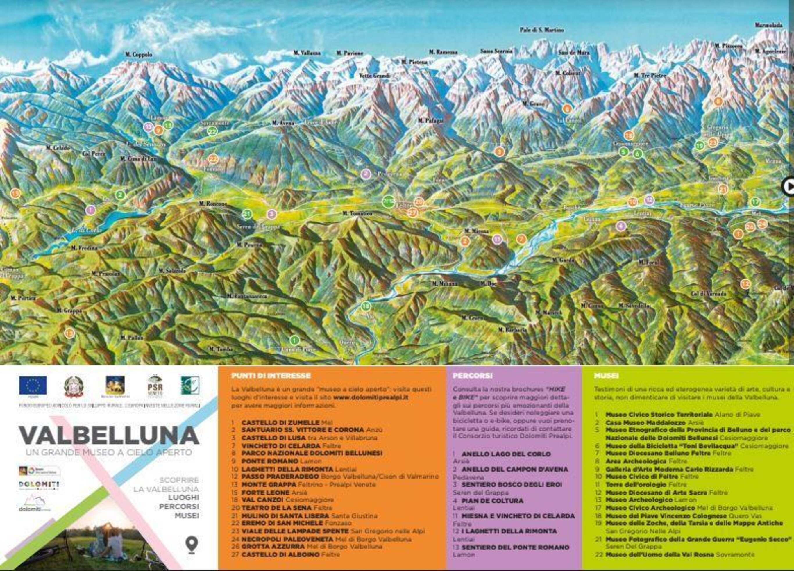 Mappa a strappo Valbelluna