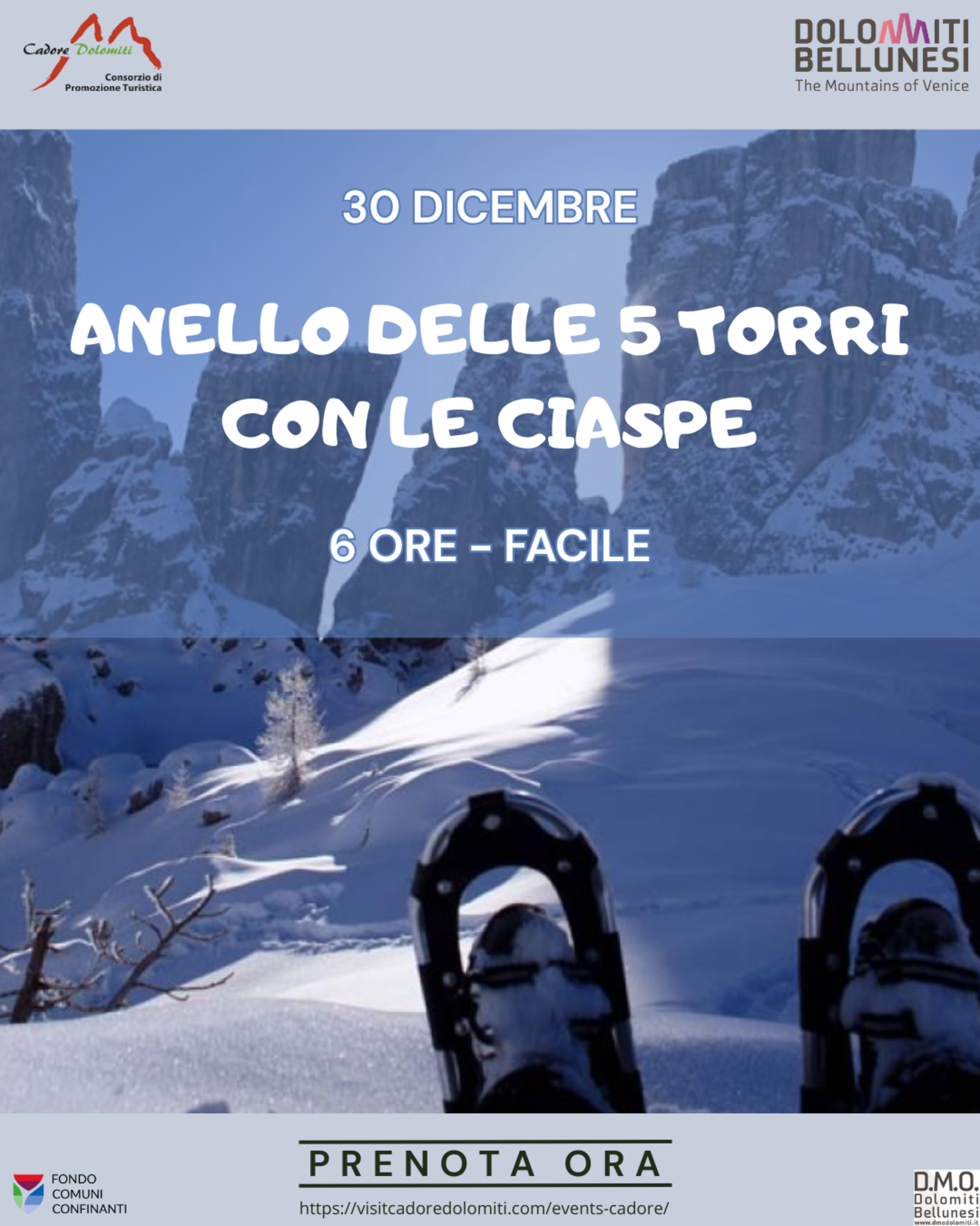 ANELLO DELLE 5 TORRI CON LE CIASPE