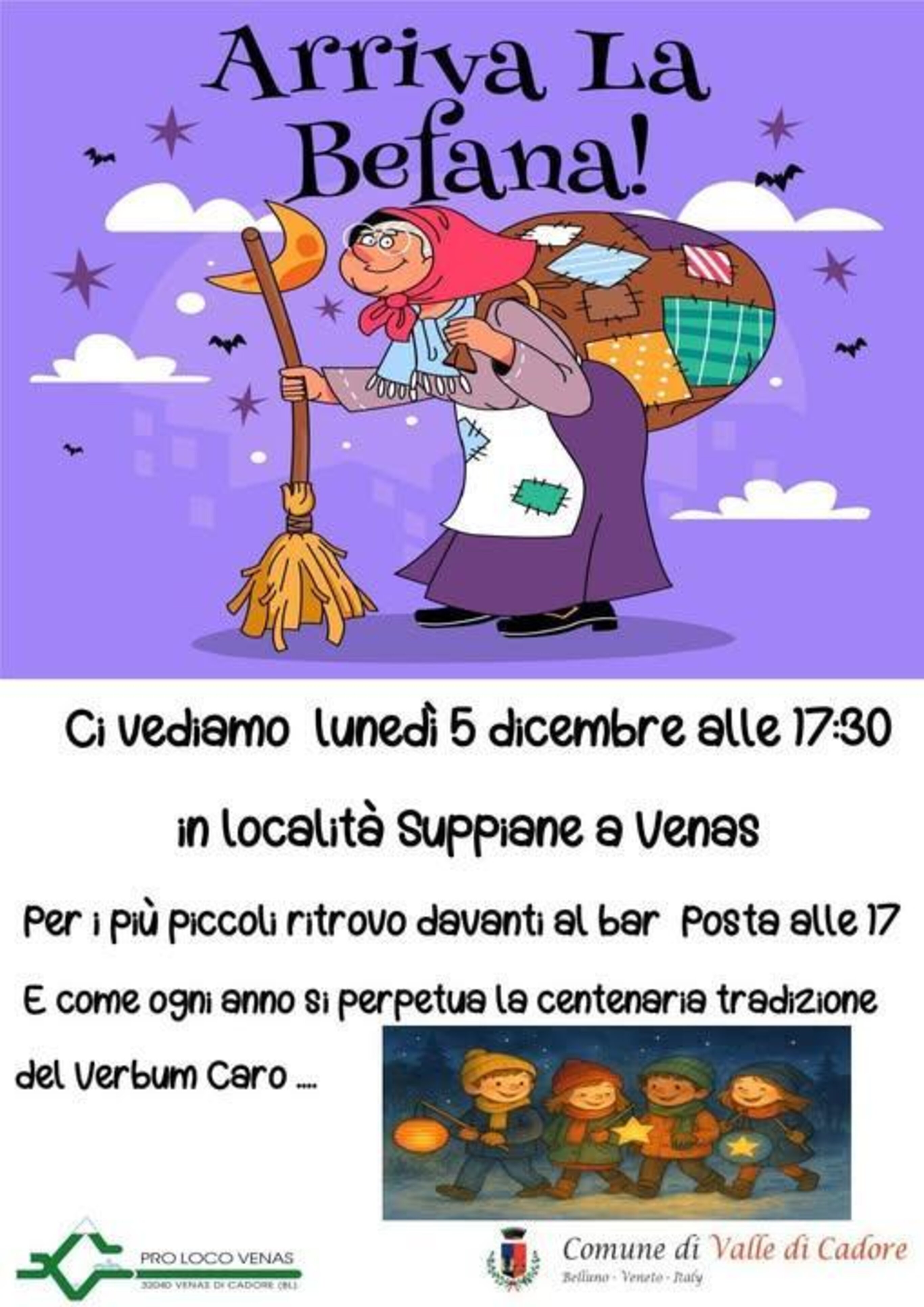 Arriva la Befana a Venas